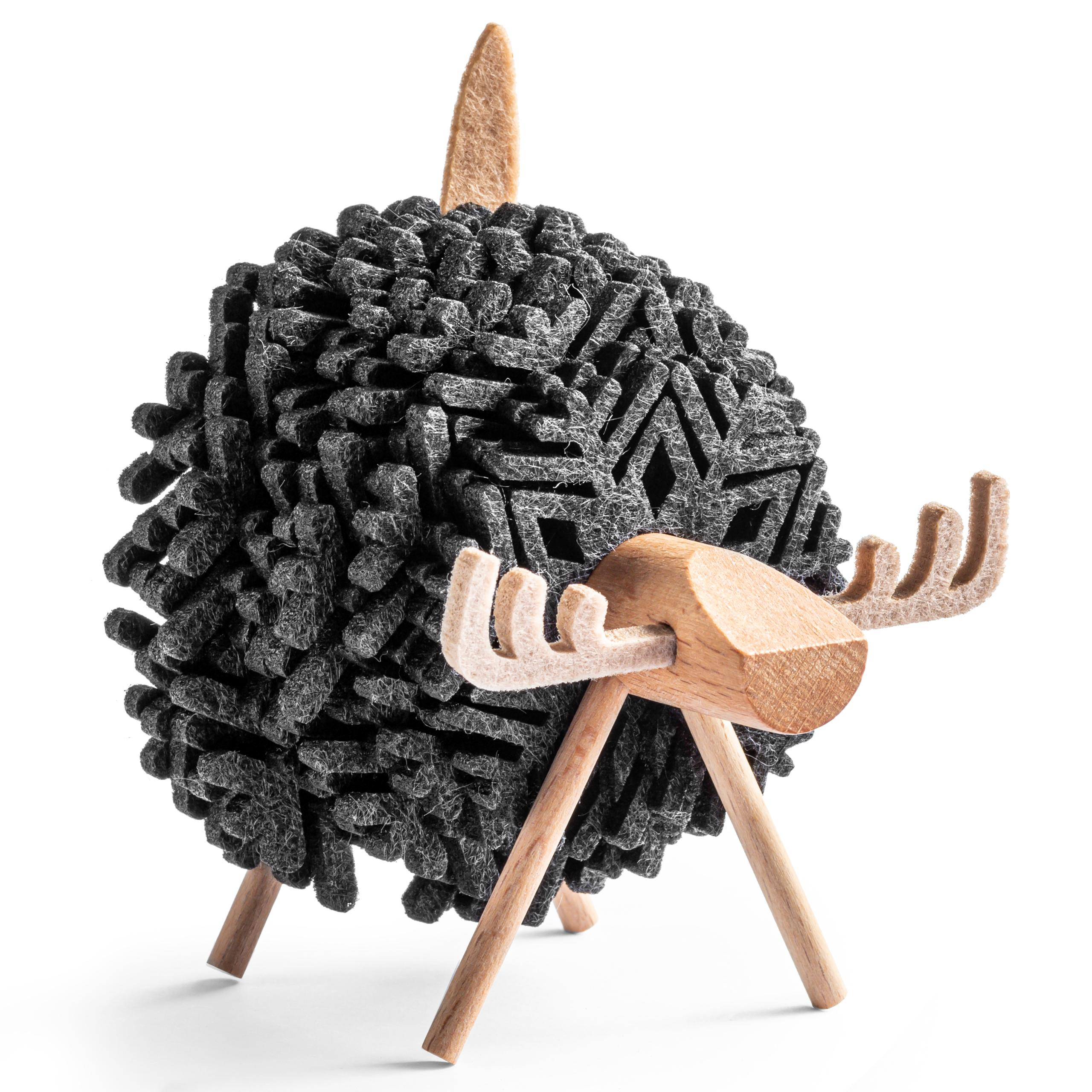 Moose felt coasters (12 pcs.) - BLACK | Gadget Master Original Cats ...