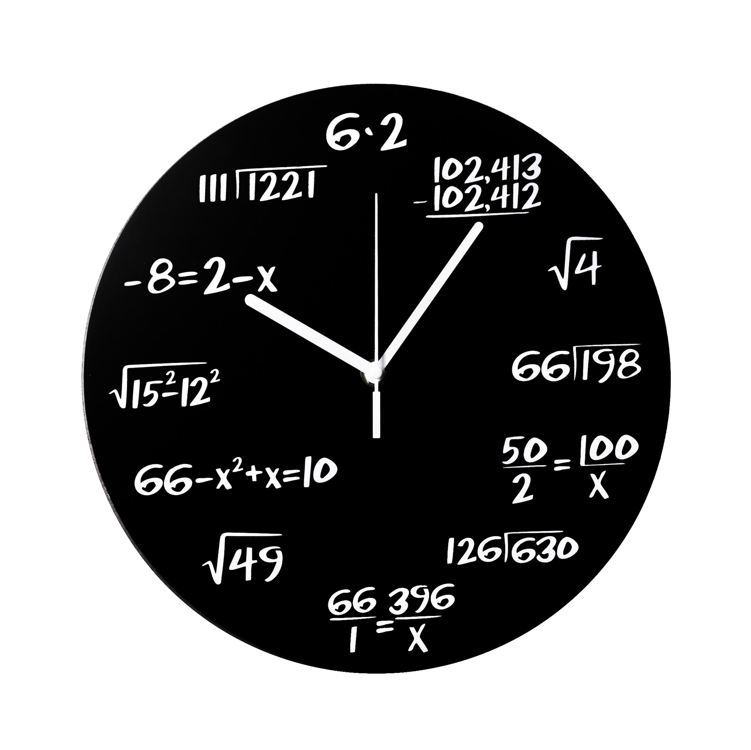 Math clock black | Gadget Master Original Office gadgets Home gadgets